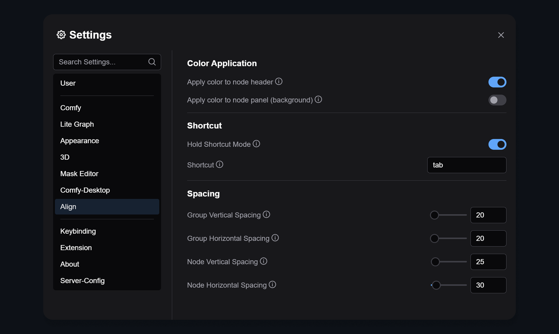 GitHub - Moooonet/ComfyUI-Align: A powerful node alignment and color management plugin for ...
